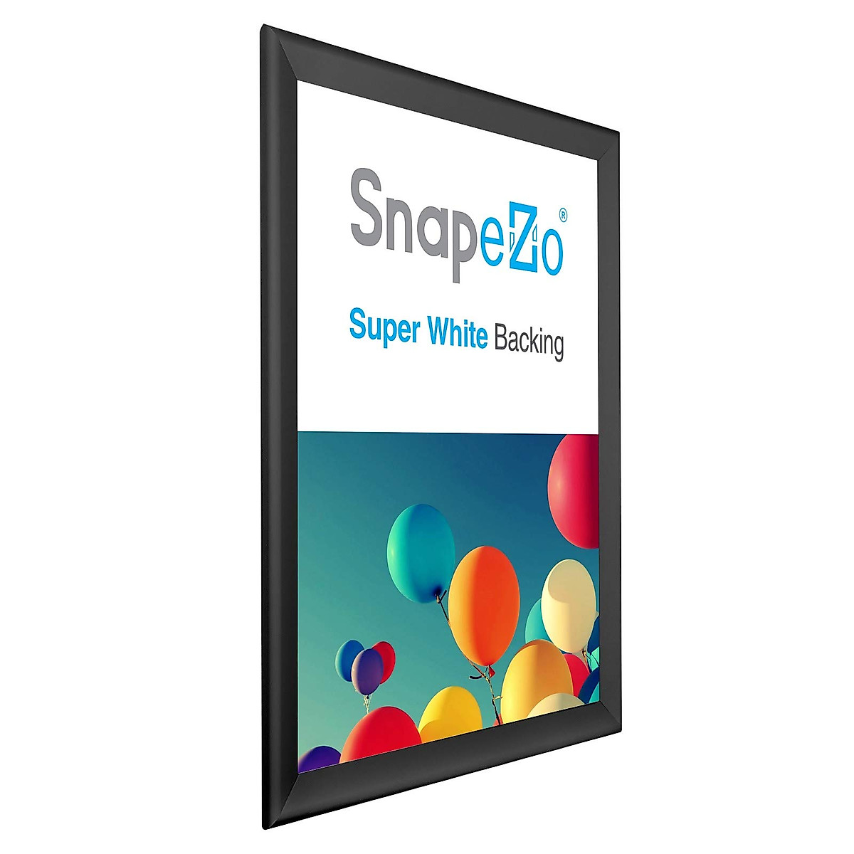 SnapeZo 2-Pack 36x48 Inches Black Poster Frames, Front-Loading Snap Frame, 1.7" Aluminum Profile, Wall Mounted