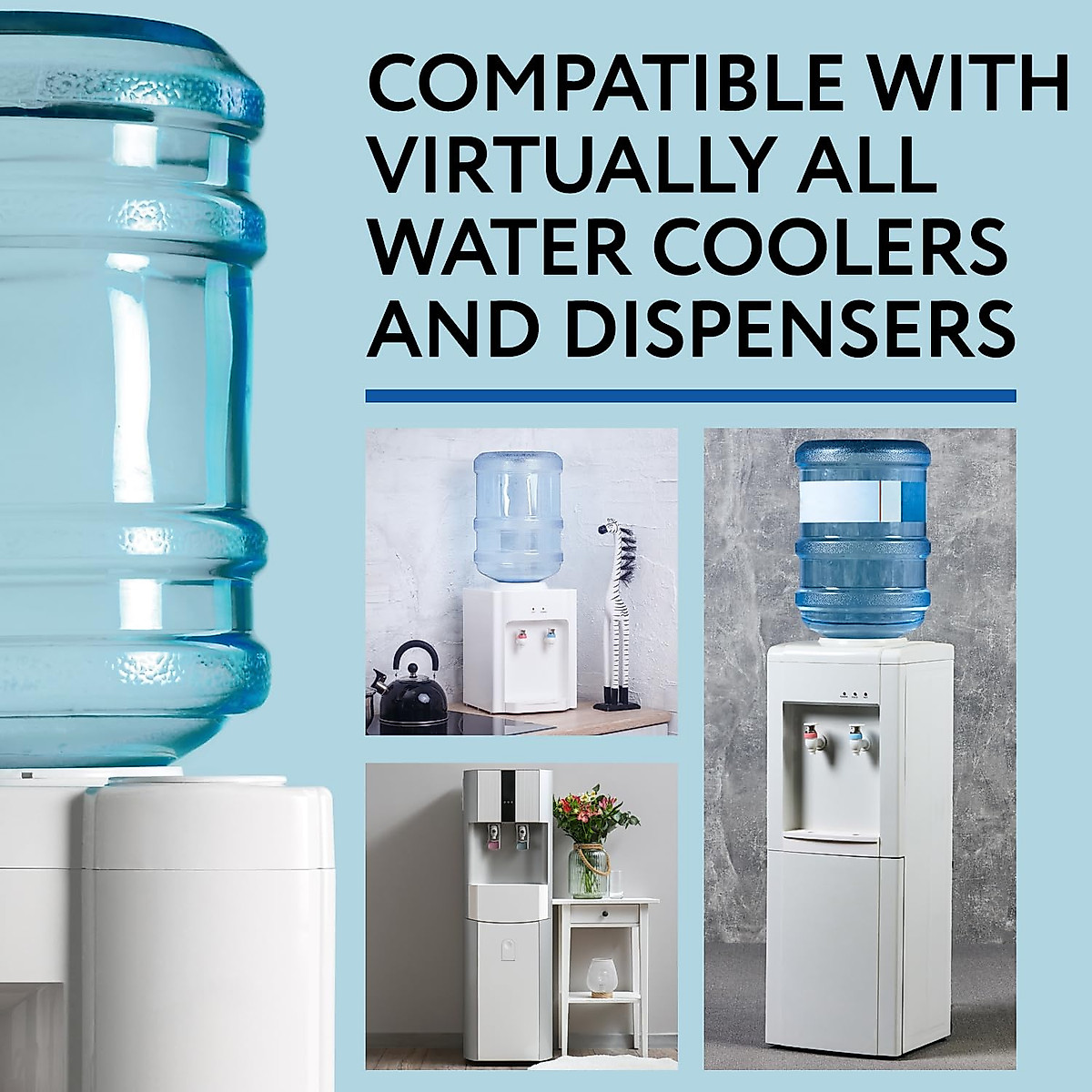 IMPRESA 4 Uses Water Cooler Cleaner to Remove Unwanted Build-Up - Water Dispenser Cleaner - Suitable for Water Cooler Bottom Load or Top Load Models Water Cooler Dispenser Cleaner 2pk 8oz Bottles