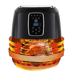 Emerald Electric Air Fryer with LED Touch Display- 5.2L Capacity (1804)