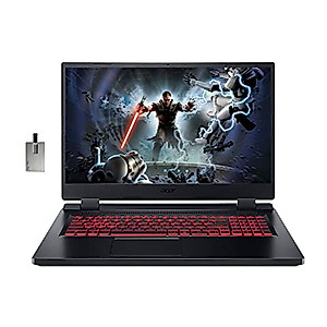 acer 2022 Nitro 5 17.3" FHD 144Hz FHD IPS Gaming Laptop, Intel Core i5-12500H Processor, 8GB RAM, 256GB PCIe SSD, Backlit Keyboard, NVIDIA GeForce RTX 3050 Graphics, Windows 11, Black, 32GB USB Card