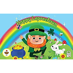 Happy Leprechaun Finger Puppet Plush St. Patrick's Day Board Book Ages 0-4 (Finger Puppet Board Book)