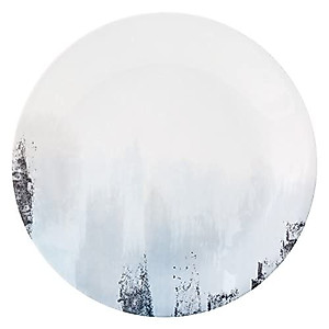 Corelle Tranquil Reflection Chip & Break Resistant 12pc Dinner Set, Service for 4, Blue/Grey, 27.94 x 12.38 x 26.67 cm