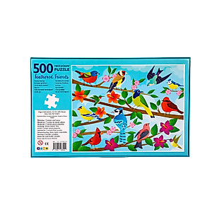Page Publications Collection Jigsaw Puzzles for Adults 500 Piece | Feathered Friends Puzzles | Puzzles for Kids & Teens, Fun Educational Games for Family Game Night