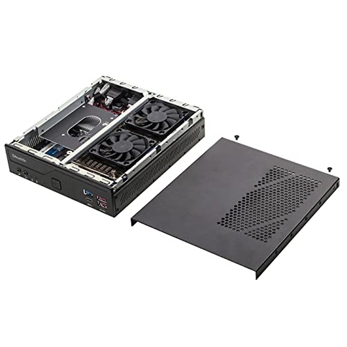Shuttle XPC Slim DH470C Mini Barebone PC Intel H470 Support 65W Cometlake-s LGA1200 CPU No Ram No HDD/SSD No CPU No OS (Vesa Mount Included) ,Black