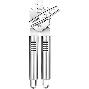 SODIAL Steel Can Opener Food-Safe with -in Opener,Can Opener Handheld