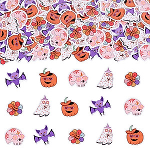 Sursurprise Groovy Halloween Decorations, 200PCS Groovy Hippie Halloween Confetti for Tables, Groovy Hippie Retro Halloween Birthday Baby Shower Bridal Shower Bachelorette Party Supplies