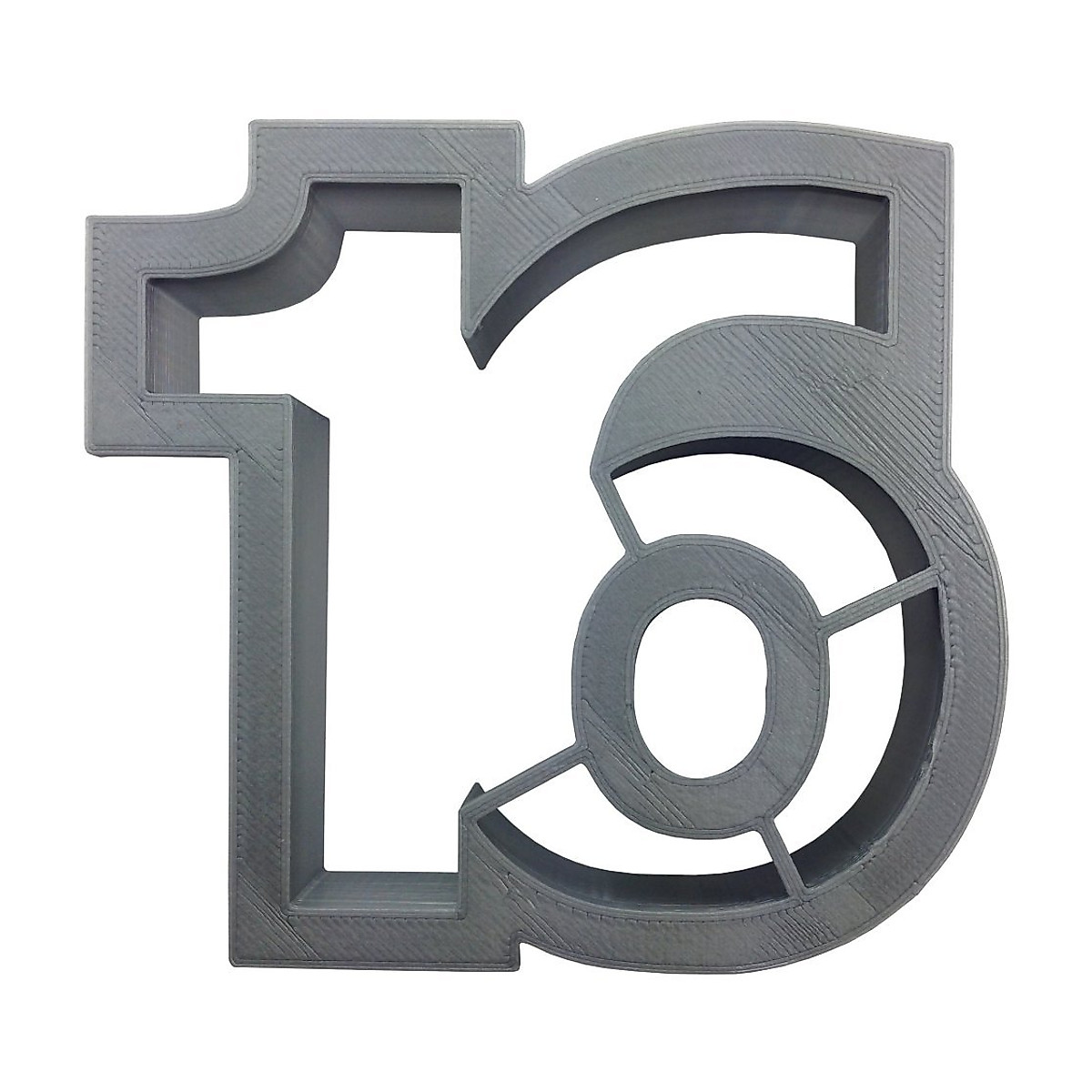 Number 16 Cookie Cutter 3 Inch - Hand Made in the USA - Foose Brand 3d Printed Plastic
