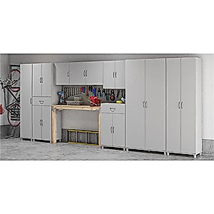 SystemBuild Lonn 24" 1 Drawer/2 Door Base Storage Cabinet in Dove Gray