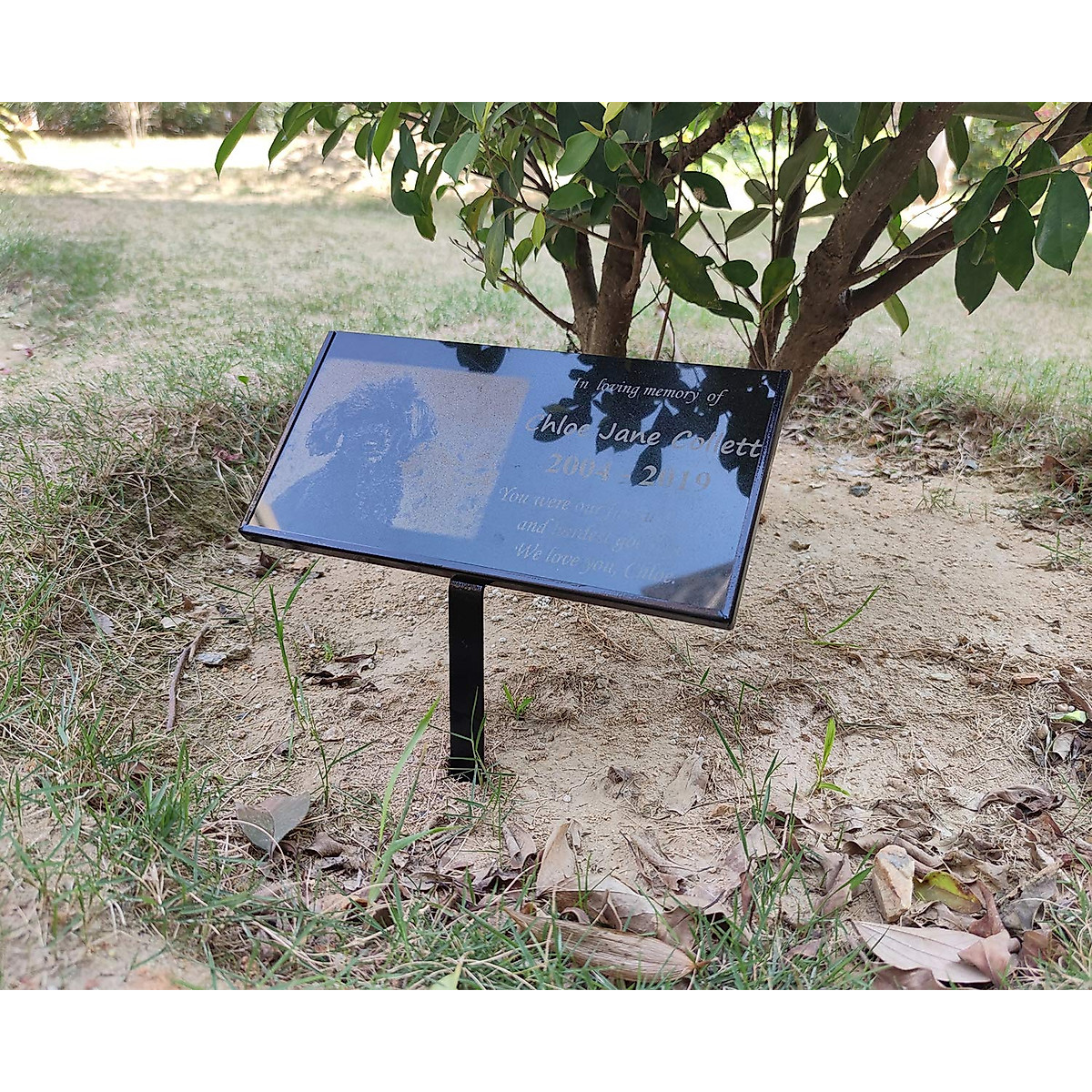 WAQL Grave Marker Stand for 6"x 12" Stones, Memorial Stones for Loved One