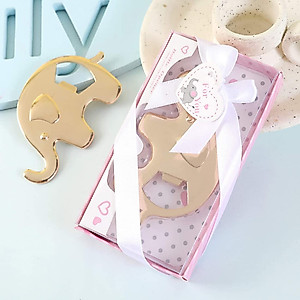 DAJAMAI 24 Pack Pink Elephant Bottle Opener Girl Baby Shower Party Favor for Guests Elephant Shaped Bottle Opener Baby Shower Favors Birthday Bridal Shower Souvenirs Wedding Favor Gift (Pink)