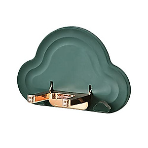 Veemoon Hair Styling Tools Hair Dryer Holder Stand Cloud Shaped Plastic Wall Mount Hair Blow Dryer Hanging Rack Spiral Hair Styling Organizer Collapsible Hangers