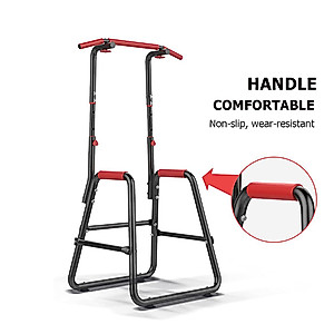 KDFJ Multifunction Indoor Pull Up Bar Horizontal Bars,Muscle Trainer Workout,Pull Up Station Power Tower Home Gym Fitness Equipment-Black