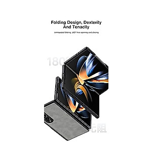 Leather Case for Samsung Galaxy Zfold4 Zfold3 Zfold Z Fold 5 4 3 Fold5 Fold4 Fold3 5G Silicone Shockproof,Gray,03,for Samsung Z Fold3