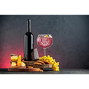 NewEleven Gifts For Mom - Gifts For Mom From Daughter, Son, Kids - Unique Birthday Gifts For Mom, Mother, Wife, New Mom, Bonus Mom, Pregnant Mom - Funny Gifts Ideas For Mom - 22 Oz Wine Glass