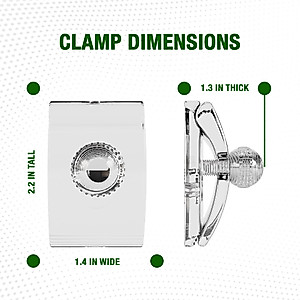 Quiltera® Tapestry Hangers, 4 Quilt Hangers for Wall for Display, Clips for Rug and Blanket, Wall Clips for Hanging, Quilt Rack Clamps (4 pcs, Transparent)