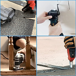 HEMUNC 118PC Oscillating Tool Blades, Oscillating Multitool Saw Blades Accessories Kit