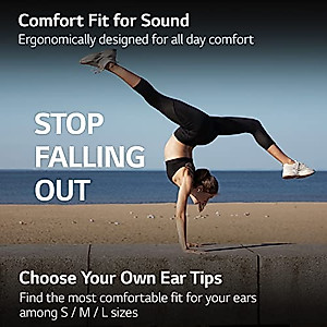 LG TONE Free True Wireless Bluetooth Earbuds FP5 - Active Noise Cancelling , Black