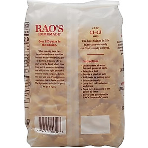 Rao's Homemade Farfalle Pasta, 16oz, Traditionally Crafted, Premium Quality, From Durum Semolina Flour, Imported from Italy, 1 Pound (Pack of 1)