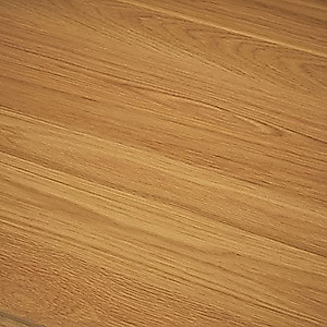 Christopher Knight Home Alma Dining Table, 6-Seater, Rubberwood with Walnut Veneer, Mid-Century, Natural Oak Finish