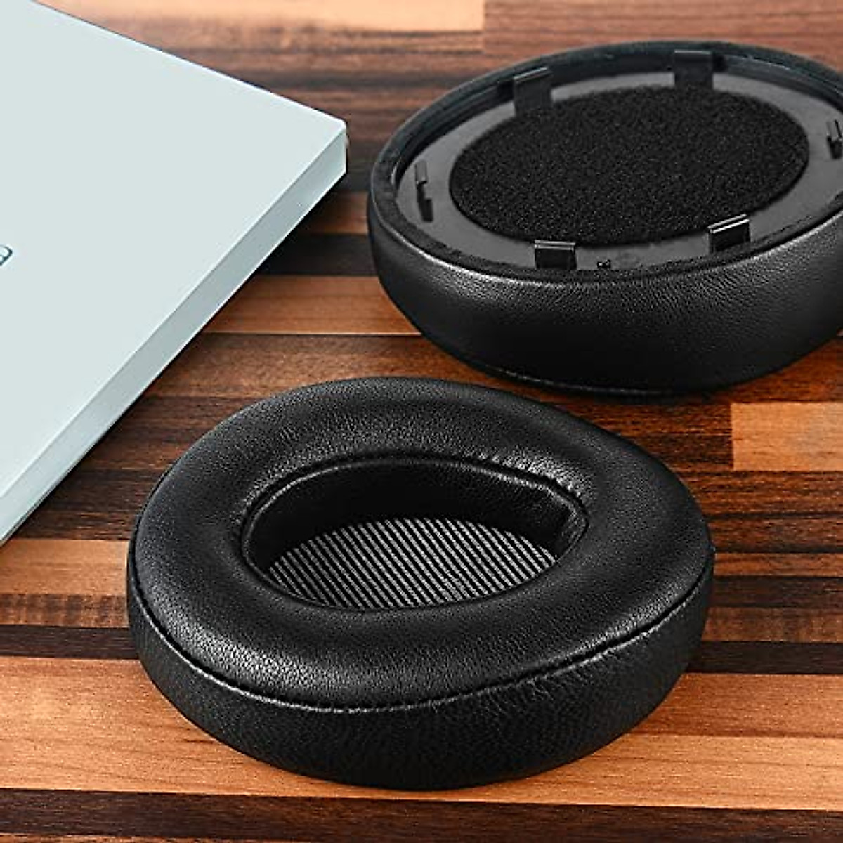 Geekria Elite Sheepskin Replacement Ear Pads for JBL Everest Elite 700, V700NXT Headphones Earpads, Headset Ear Cushion Repair Parts (Black)