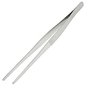 Industrial Tweezers Forceps Stainless Steel for Jewelry-Making, Nail, Laboratory Work 10 Inches Length by SurgicalOnline