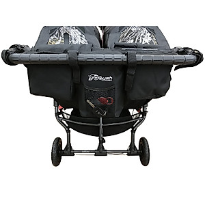 Double Stroller Organizer for Bob Duallie and Baby Jogger City Mini GT Black