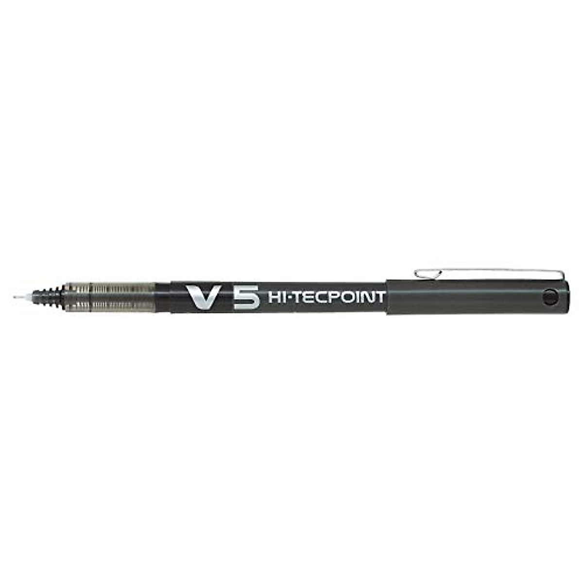 Pilot BX V5 Black Hi-Tecpoint Extra Fine Rollerball Pen 0.5mm Nib Tip 0.3mm Line Width (Pack of 3)