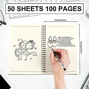 Yahenda Spiral Notebook College Ruled Journals Notebooks Lined 8.3 x 5.5 Inch Note Books Bulk A5 Writing Notebooks Thick Paper Notebook for Office Business School Supplies (Dark Green,18 Pcs)