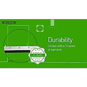 Deco Home Door Seal (1.5" Width X 36.5" Length) Gate Bottom Sealing Strip Draft Stopper with Aluminium Plate & Nylon Bristles for Weather Stripping, Air & Sound Blocking (Dark Brown)