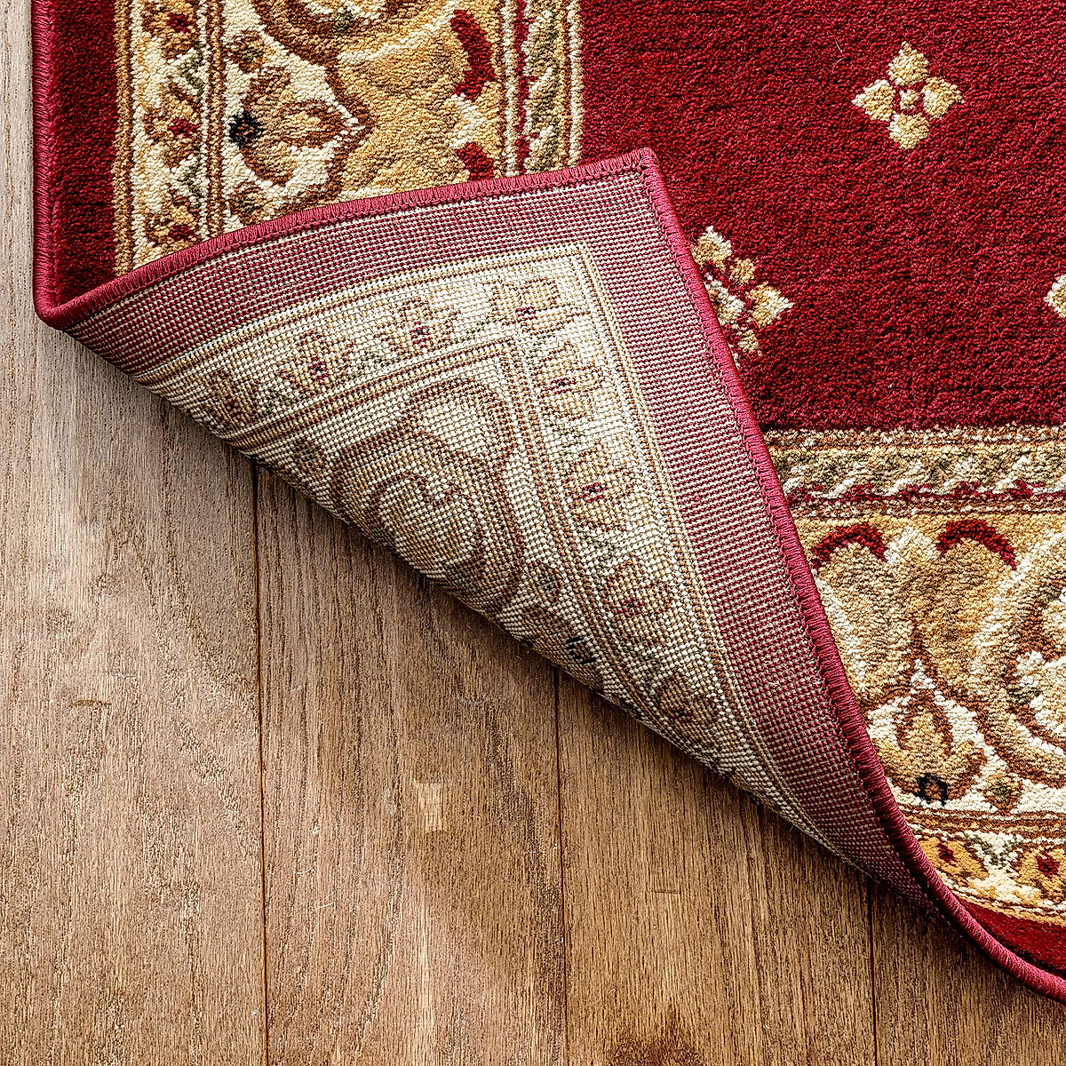 Well Woven Barclay Hudson Terrace Red Traditional Area Rug 5'3" X 7'3"