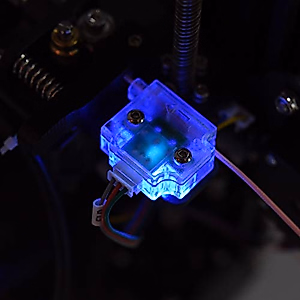 BIQU Filament Break Detection Sensor Module 3D Printer Accessories with 1M Cable for 1.75mm Filament Extruder Material Run-Out Detector for 3D Printer (Transparent)