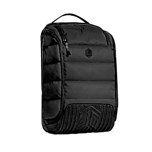 STM Dux 16L Premium Tech Backpack - Carry On Travel Laptop Backpack (Fits 15" Laptops) - Multi-Direction Cargo Access, Water Resistant & Luggage Passthrough - Black (stm-111-376P-01)