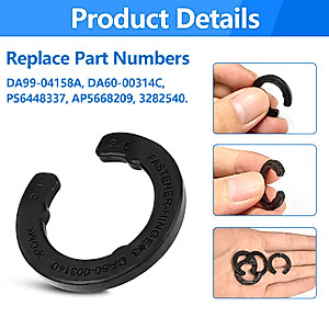 Alocs DA99-04158A Hinge Shim Refrigerator Door Height Adjustment Kits, for Samsung 3282540, DA60-00314C, PS6448337 AP5668209 Refrigerator Door Shims Replacement Parts, 4 Pieces of Different Thickness