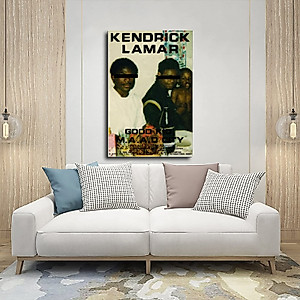 Kendrick Lamar Poster Good Kid, M.A.A.D City Album Cover Posters Canvas Poster Bedroom Decor Sports Landscape Office Room Decor Gift Unframe: 12x18inch(30x45cm)