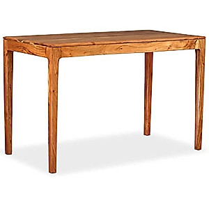 YPWRENH Coffee Table Kitchen Tables Dining Table Solid Wood 46.5"x23.6"x29.9" for Dining Room, Kitchen or Living Room