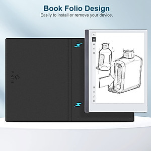 Fintie Slim Case for Remarkable 2 Digital Paper Tablet 10.3 inch (2020 Released) - Premium PU Leather Lightweight Book Folio Cover with Pen Holder, Not Fit Remarkable 1, Black