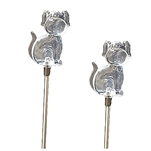 Starry Illuminate 2 PCS Solar Color Changing Cat Kitty Style Garden Stake Light