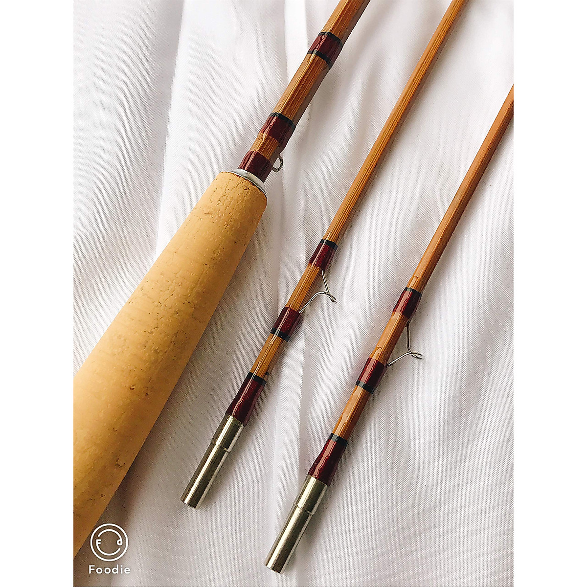 New Bamboo Fly Rod 7'6" for #5 Line Wt,2 Piece with 2 Tips.