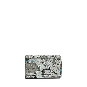 Lucky Zira Clutch, Marble Blue