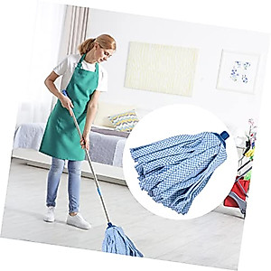 Cabilock 4 Pcs Mop Replacement Head Mop Heads Commercial Cotton Floor Cleaning Mop Head Microfiber Cloth Mop Refill Wet Mop Head Accessories Practical Mop Cloth Filler Care