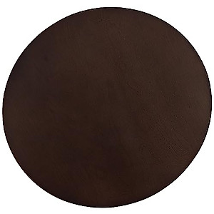 Benchmaster Bailey Modern Minimalist Slate Round Standing Pedestal Table 15" Wide Black for Spaces Living Room Bedroom Bedside Entryway House Home Office