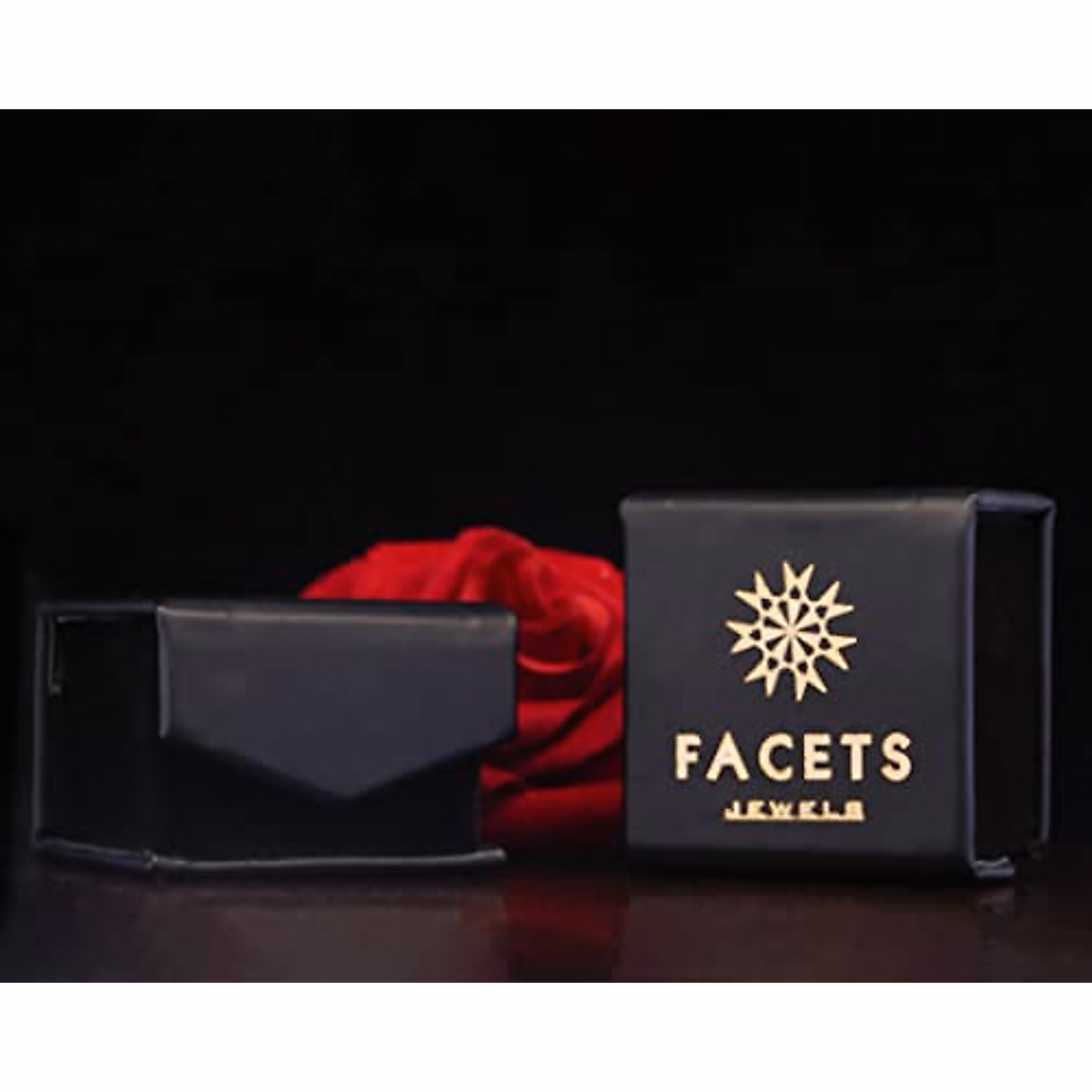 FACETS JEWELS 2.60 Carat Full white Moissanite Diamond Three Stone Engagement And Wedding Ring For Women in Solitaire With Assets Shape In- 10K Solid Yellow Gold Size 6.5