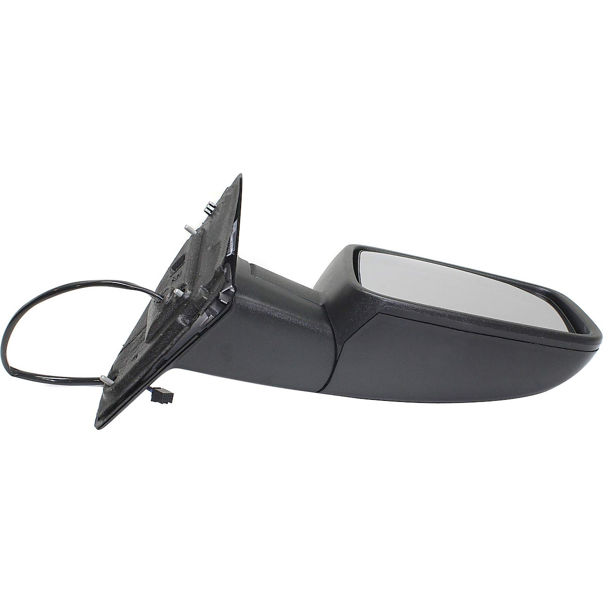 Kool Vue Passenger Side Power Heated Mirror for Ram 1500 2014-2018 Manual Fold Without Signal Light & Puddle Lamp Textured With Remote Entry Group Package, w/o Towing Package