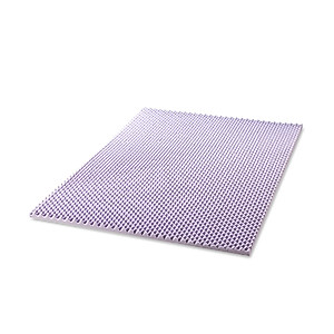 Best Price Mattress 1.5 Inch Egg Crate Memory Foam, Soothing Lavender Infusion, Twin Mattress Topper (ECMF-LV1.5T)
