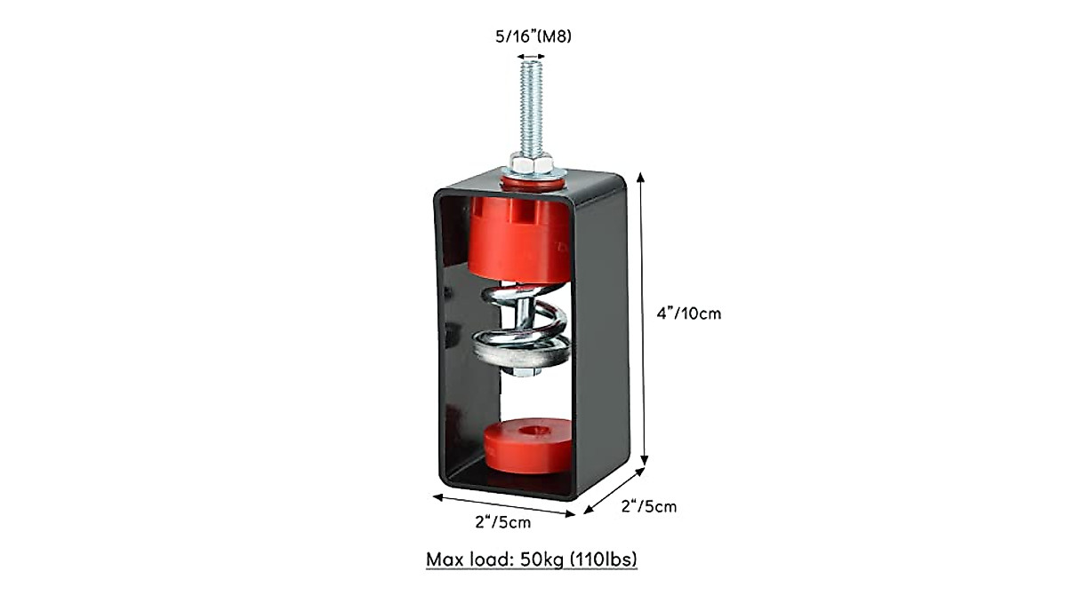 NATGAI Ceiling Spring Vibration Isolators - 110 Lb Capacity