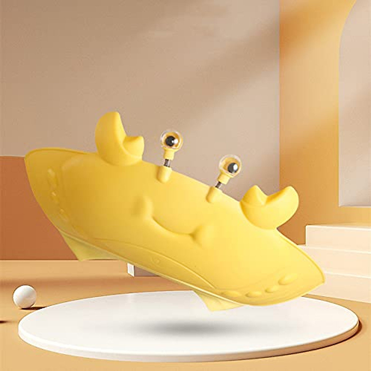 FUSACONY Baby Shower Cap, Adjustable Silicone Shampoo Cap, Hair Washing Hat, Eyes Ears and Face Protector, Baby Bath Head Shield for Kids,Infant,Toddlers, Child (Yellow)