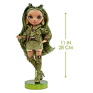 Rainbow High Olivia- Camo Green Fashion Doll. Fashionable Outfit & 10+ Colorful Play Accessories. Great Gift for Kids 4-12 Years Old and Collectors.
