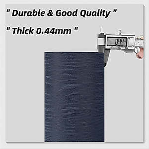 Decotalk Wood Contact Paper 17.7"x200" Navy Wood Grain Contact Paper Peel and Stick Navy Wallpaper for Bedroom Removable Wallpaper Wood Contact Paper for Cabinets, Wood Look Wallpaper Self Adhesive