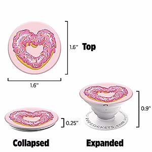 PopSockets: Collapsible Grip & Stand for Phones and Tablets - Strawberry Heart Donut