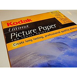 Kodak 8110579 Ultima Picture Paper, Glossy (8.5x11, 15 Sheets)
